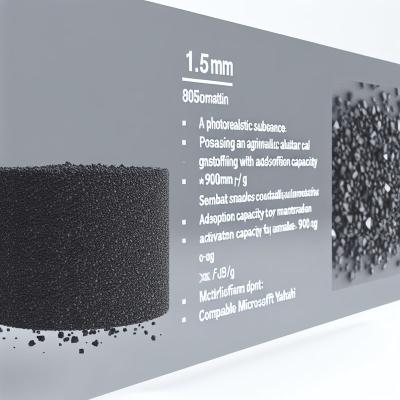China Coal Based Activated Carbon 1.5mm Granular 900mg/g Adsorption Strength 95% for sale