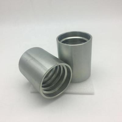 China Chrome Plating Hydraulic 1/4'' Crimp Hose Ferrules for sale