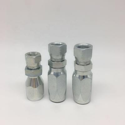 China Cr3 Zinc Plated  Excavator 1/4 Inch Female Swivel Hose Fitting for sale