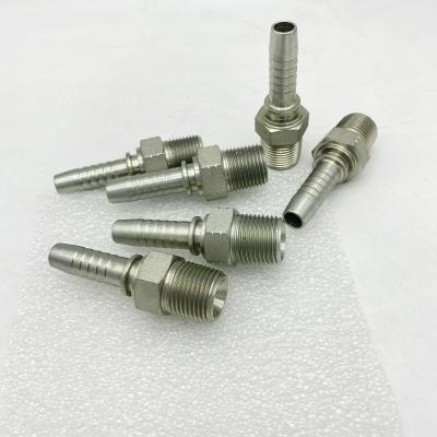 China 15611 NPT Male Gas Nipple Hydraulic Hose Fitting for sale