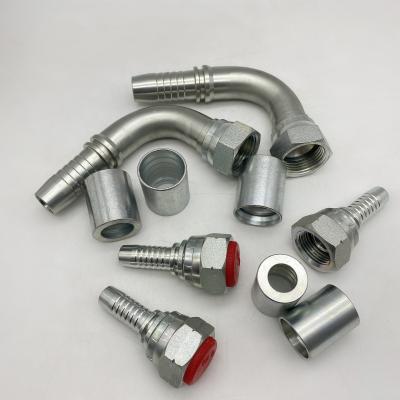 China 90 Elbow BSP ISO Hydraulic Hose Ferrules for sale