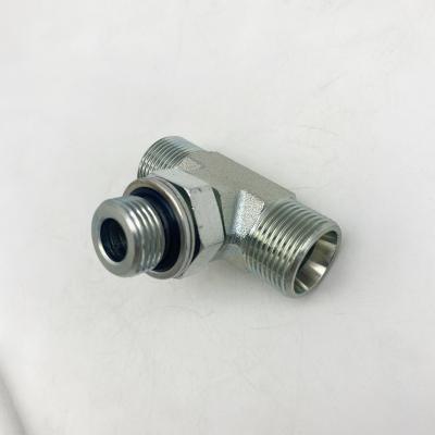 China Metric Male O Ring Ferrule To Metric Tee Adaptor Jic Fittings for sale