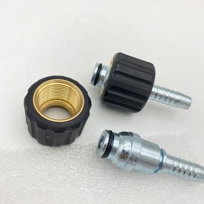 China Metric Washing Machine Banjo Nipple Female Hydraulic Crimp Fittings for sale