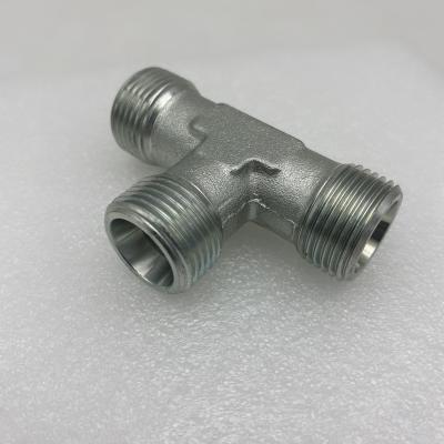 China Cnc Machine Hydraulic Branch Tee Npt Female Connector Pipe Fitting for sale