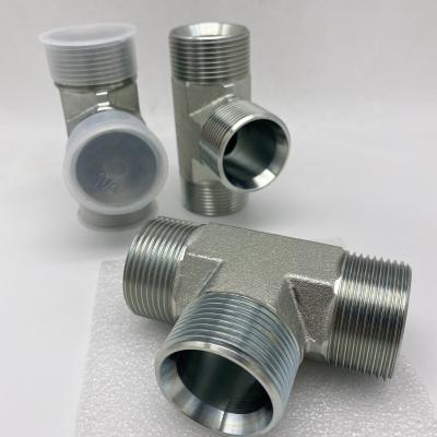 China Male 60 Degree Elbow Seat Tee Bsp Hydraulic Hose Fittings for sale