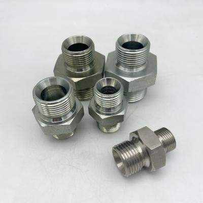 China 60 Degree Bsp Male Seat Captive Seal Hydraulic Hose Adapter Fittings for sale