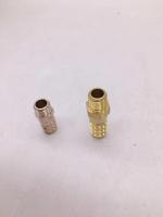 China Quick Connect NPT Thread Brass Barb Hose Adapter Size 1/4 Inch for sale