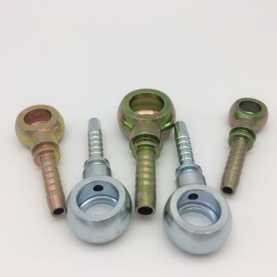 China Thread High Pressure Bsp Hose Fittings Trivalent Zinc Plated for sale