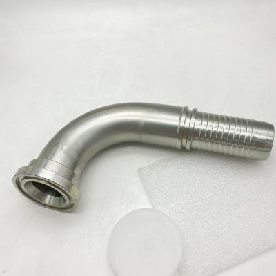 China 87392-16-16 90 Elbow Sae Hydraulic Hose Flange Fitting 3000 Psi for sale