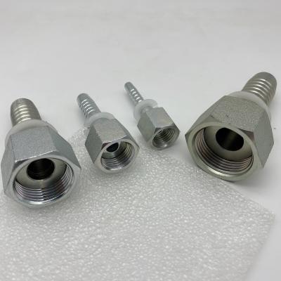 China 24211 Metric Hose Adapters Crimp Hydraulic Ferrule Quick Coupler ORFS Female Flat Seat for sale