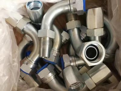 China Crimping Hydraulic 1/4inches Reusable Hose Fittings One Piece for sale