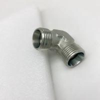 China CNC Metric Hydraulic Tube Fittings High Pressure Carbon Steel Swivel Nut 90 Elbow for sale