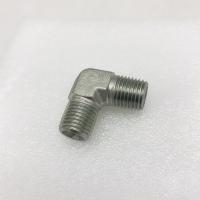 China CNC Metric Hydraulic Tube Fittings High Pressure Carbon Steel Swivel Nut 90 Elbow for sale