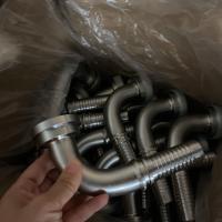 China 87992 9000psi Hydraulic Hose Flange Fitting 90 Degree Elbow Sae for sale