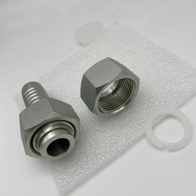 China Metric Hydraulic Brake Hose Jic Female Swivel Fitting Carbon Steel for sale