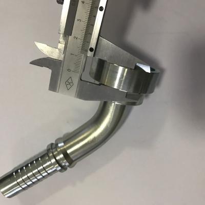 China 87942 Swaged 6000 PSI Hydraulic Hose Connectors SAE Carbon Steel for sale