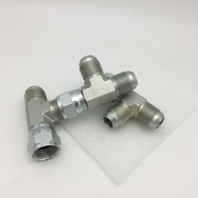 China Jic Stainless Steel Hose Adapter Male And Female Hydraulic Tee Fittings for sale