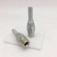China Swivel Straight 2 Piece Crimp Hydraulic Hose Fitting 15611SW M NPT for sale