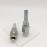 China Swivel Straight 2 Piece Crimp Hydraulic Hose Fitting 15611SW M NPT for sale