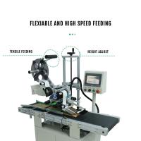 China Automatic Flat Case Labeling Machine Self-Adhesive Label Applicator 24H Unmanned 110V for sale