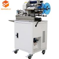 China Automatic Power Cord Cable Labeling Machine Servo Motor 220V 275W Label Wrapping for sale