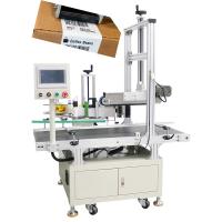 China Easy-to-Operate Corner Labeling Type Sticker Carton for 150 KG Box Wrap Labeling System for sale