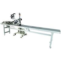 China Food Automatic Label Applicator Machine 220V 200W High Accuracy Sticker Flat Labeling for sale