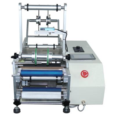 China Semi-Automatic Round Bottle Coding and Labeling Machine 220V 920x450x520mm for Small Glass Bottles for sale
