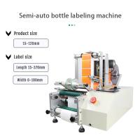 China Semi-Auto Tabletop Sticker Labeling Machine 220V 920x450x520mm with Date Code Printer for sale