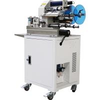 China 60 KG USB Cable Power Cord Wire Optical Fiber and Pipe Labeling Machine Folded Label Applicator for Labeling for sale