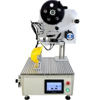 China Simple and Accurate Desktop Semi Auto Manual Labeling Machine for Flat Top Surfaces for sale
