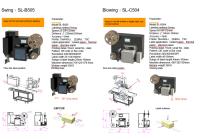 China Swing Tamp Carton Labeling Printer Applicator 300dpi 6-10ips Thermal Transfer for sale