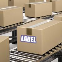 China Swing Tamp Carton Labeling Printer Applicator 300dpi 6-10ips Thermal Transfer for sale