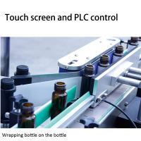 China Automatic Round Bottle Wrap Around Sticker Labeling Machine 150 CPM 220V for sale