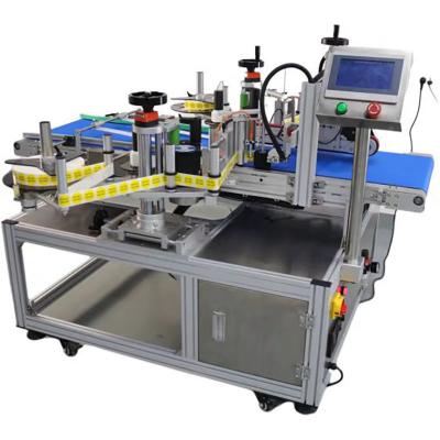 China Automatic Double Side Corner Sealing Label Labeling Machine 220V 40-100pcs/min for Boxes for sale