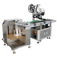 China 150 KG Full Auto Vacuum Conveyor Suction Labeller Paging Labeling Machine for Soft Bag 220V 600W for sale