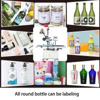 China 304 Stainless Steel Automatic Flat Surface Labeling Machine 10ml Vial Sticker Labeler for sale