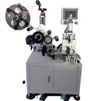China PLC Controlled Desktop Glass Ampoule Vial Labeling Machine for Semi Automatic Labeling for sale