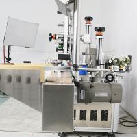 China Electric Driven Full Automatic Flat Surface Bottle Lid Top Plane Labeling Machine 150 CPM for sale