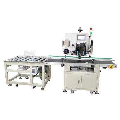 China Carton Packaging Automatic Transparent Adhesive Label Applicator for Box Sealing for sale