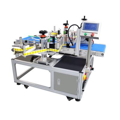 China Automatic Double Side Corner Sealing Labeling Machine 40-100pcs/min for Food Boxes for sale