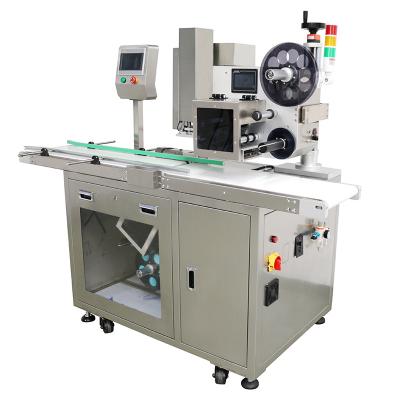 China Automatic Top and Bottom Labeling Machine with Zebra ZE500 Printer 300dpi 6-10ips for sale