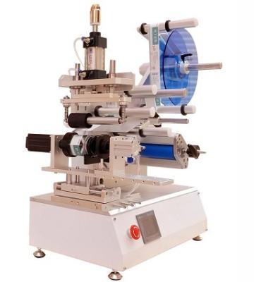 China Semi-Automatic Wood Flat Roller and Motor Rotary Labeling Machine 220V 920x450x520mm with Date Code Printer for sale