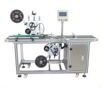 China 5000 Sets/Month Capacity Flat Box Sticker Jar Labeler for Assembly Line Production for sale