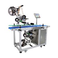 China Top and Bottom Flat Box Sticker Labeling Machine for Restaurant Carton Assembly Line for sale