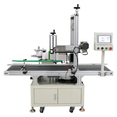 China Flat Box Labeling Machine PLC Touch Screen Control Label Width 10-140mm 220V for sale