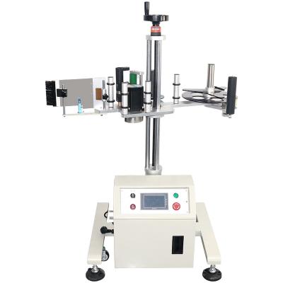 China Electric Driven Flat Top Labeling Machine 200W 220V for Fruit Packing Box Carton for sale
