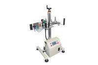 China Fully Automatic Desktop Flat Labeling Machine 200W 220V for Square Bottle Doypack Printer for sale