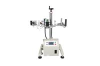 China Fully Automatic Desktop Flat Labeling Machine 200W 220V for Square Bottle Doypack Printer for sale