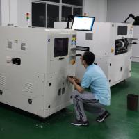 China Wood Packaging Material Double Station High Precision Labeller for Barcode PCB Board for sale